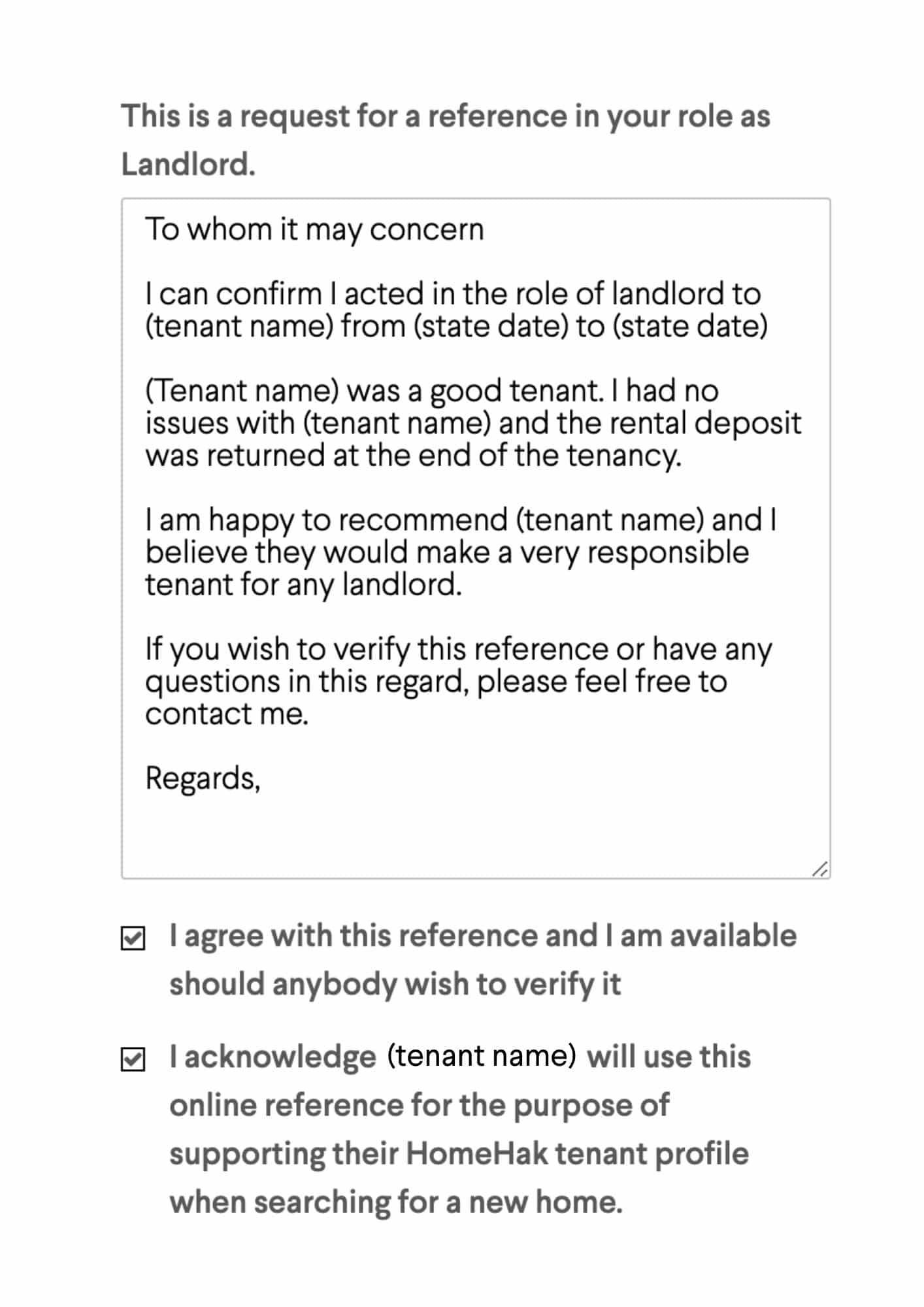 How to provide references to tenants effectively